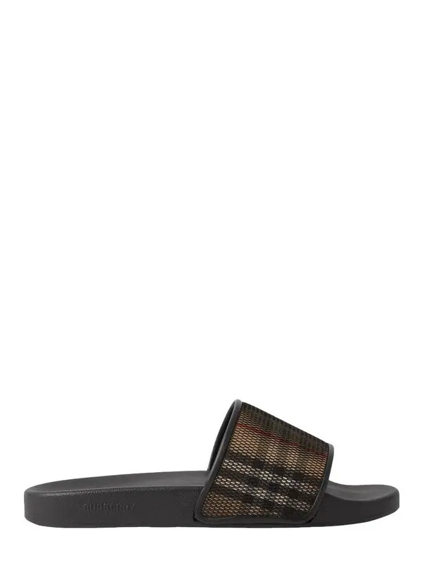 Burberry Check Slide - Brown