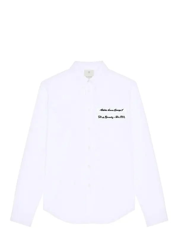 Givenchy Logo Embroidered Long-sleeve Shirt - White