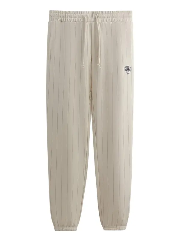 Kith For The New York Knicks Ny Pinstripe Williams I Sweatpant - Cream