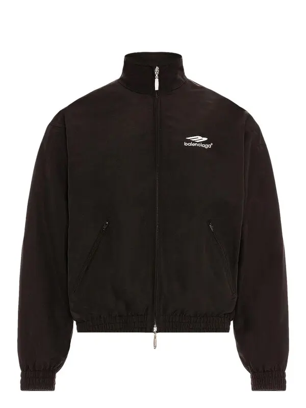 Balenciaga 3b Sports Icon Tracksuit Jacket - Black