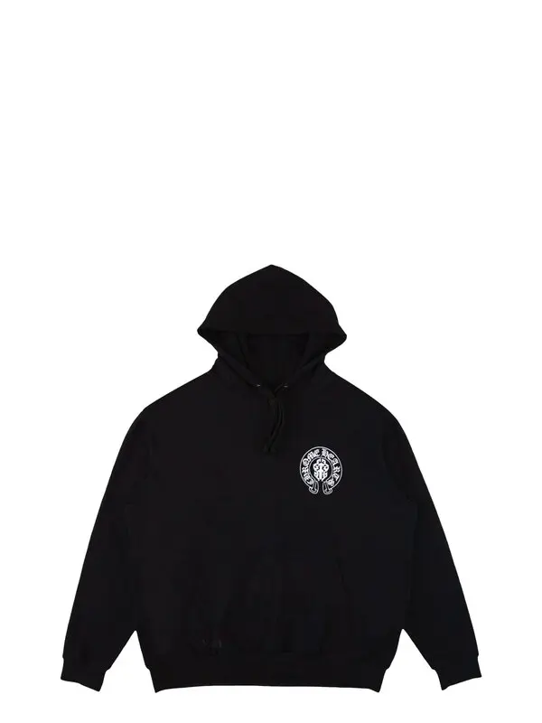 Chrome Hearts Horseshoe Print Hoodie - Black