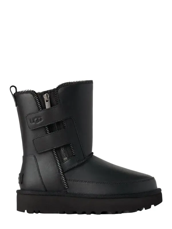 UGG Classic Short Moto Boots - Black