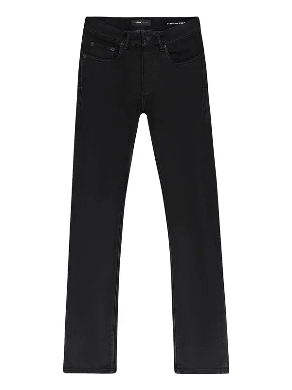 PURPLE BRAND Resin Flare Skinny Jeans - Black