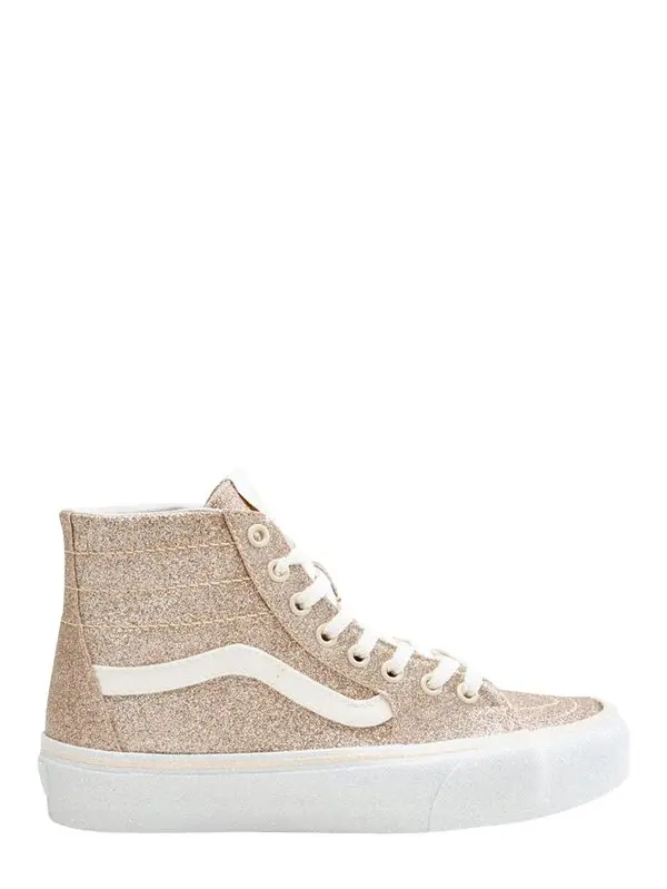 VANS Sk8-hi Tapered Glitter High-top Sneakers - Gold