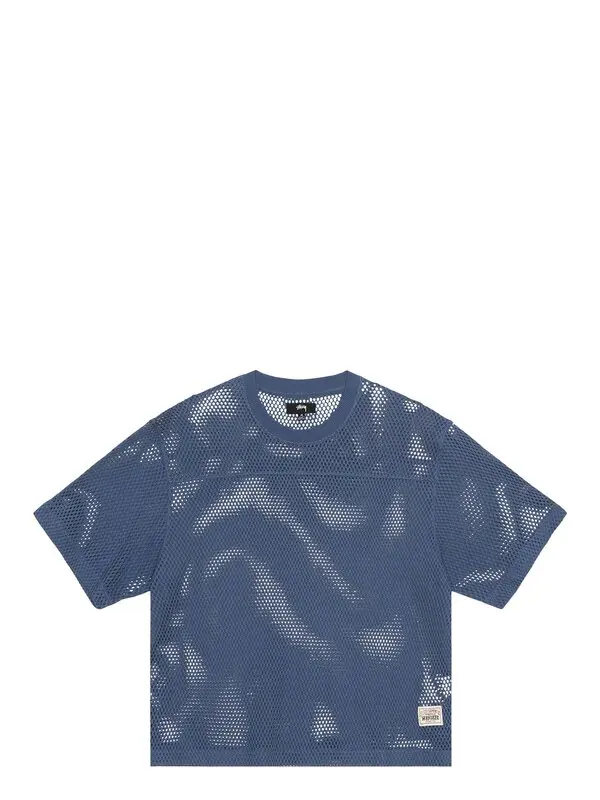 StÜssy Mesh Jersey Crew - Blue