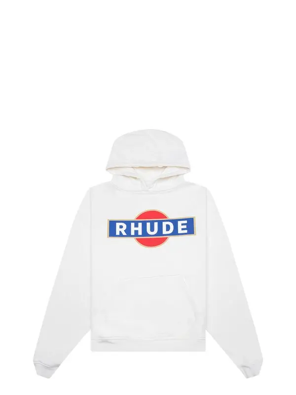 Rhude Vintage Racer Hoodie - White