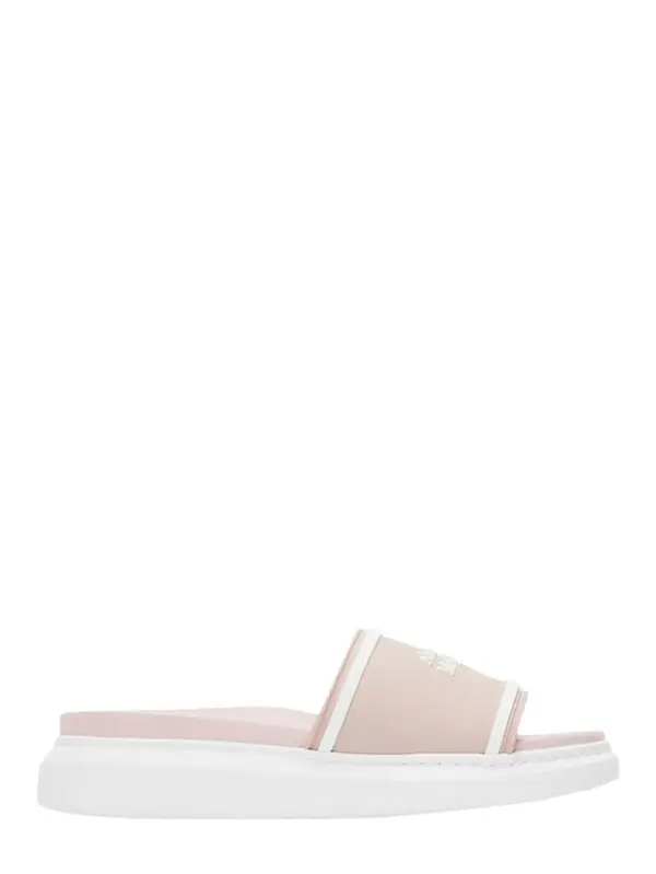 Alexander McQueen Oversized Hybrid Signature Slide - Pink