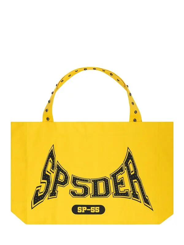 SP5DER T&f Studded Tote - Yellow