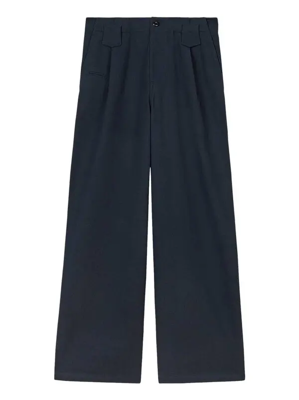 Kenzo Pleated Oversized Pant - Blue