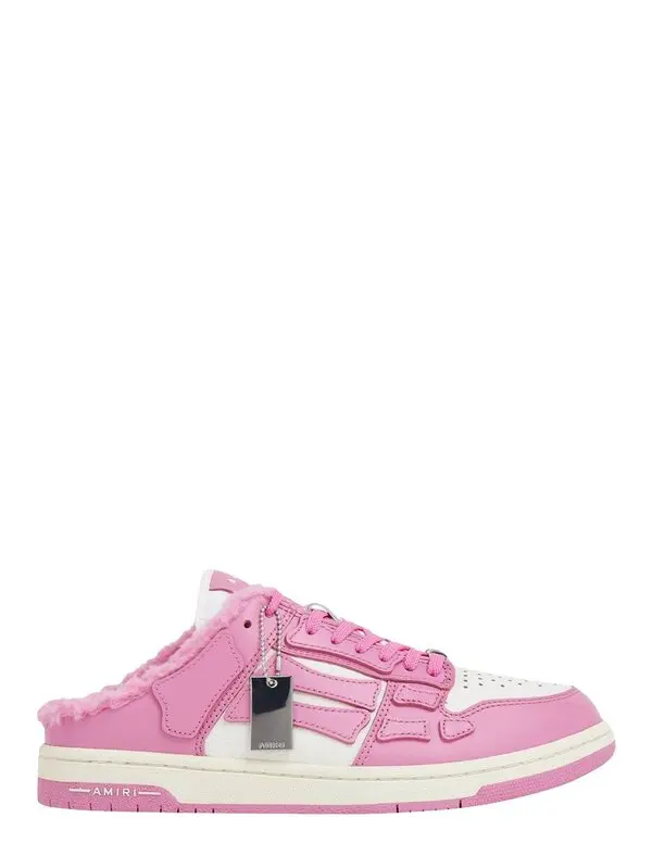 Amiri Skel Top Shearling Mules - Pink