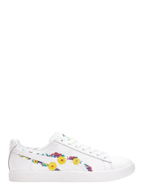PUMA Clyde Nyc Floral Sneakers - White