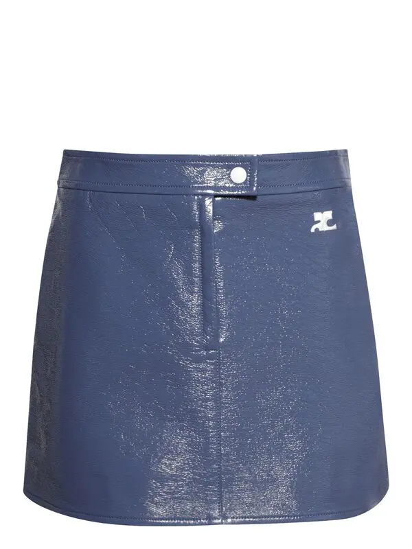 COURREGES Vinyl Reedition Skirt - Blue