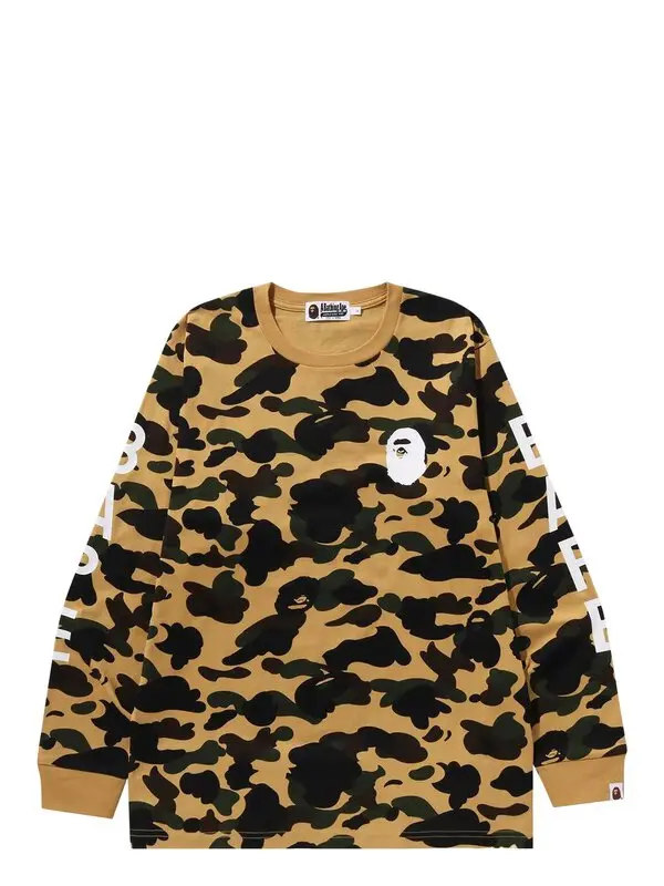 A BATHING APE 1st Camo Long-sleeve Tee - Yellow