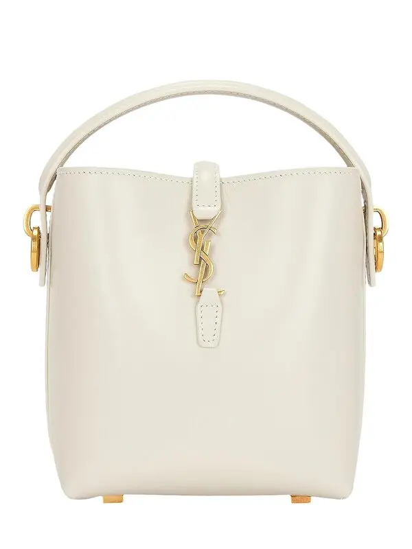Saint Laurent Le 37 Leather Shoulder Bag - White