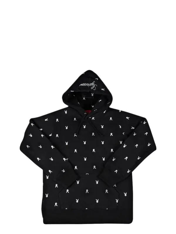 Supreme X Playboy Hooded Sweatshirt - Black