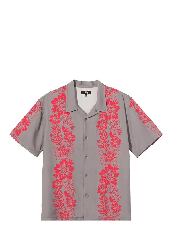StÜssy Hawaiian Pattern Shirt - Grey
