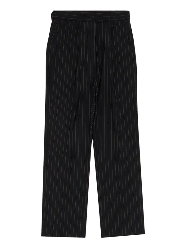 MAISON MARGIELA Striped Trousers - Black