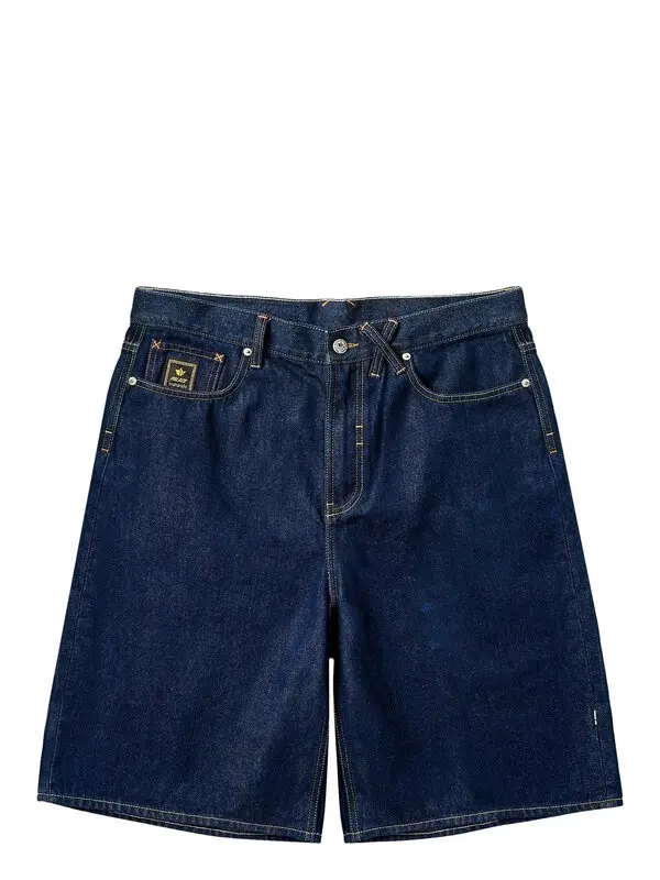 PALACE X Maharishi Baggy Denim Shorts - Blue