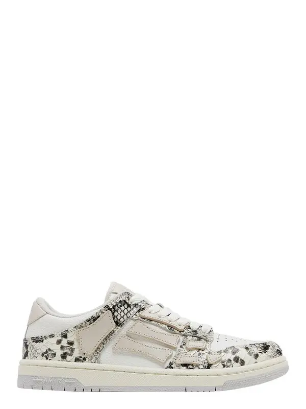 Amiri Skel Top Low 'alabaster Snakeskin - Cream