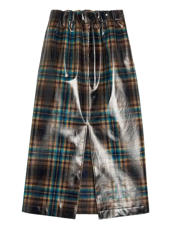 MAISON MARGIELA Pendleton Check Midi Skirt - Multicolor