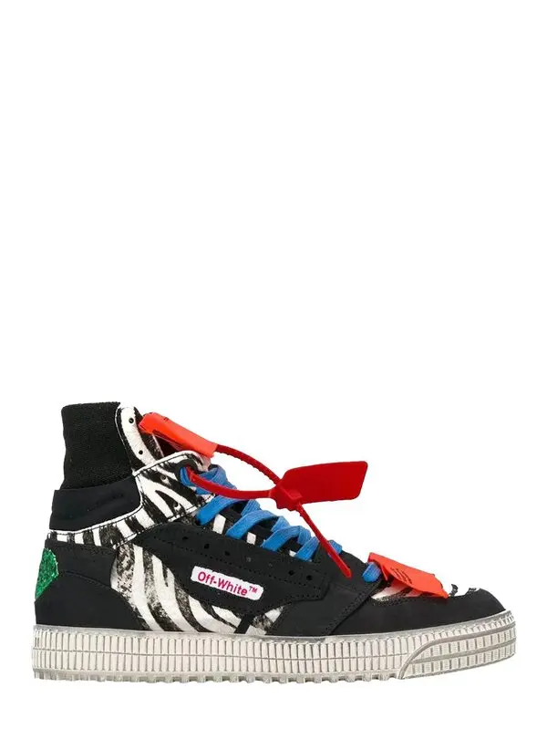 Off-White Off-court 3.0 Zebra High-top Sneakers - Black