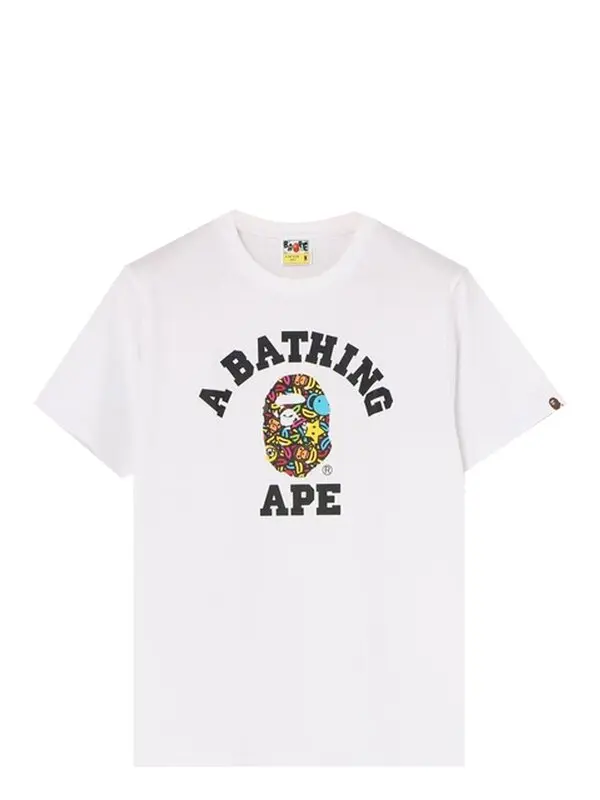 A BATHING APE Printed T-shirt - White