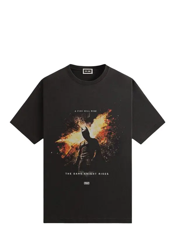 Kith X Batman Dark Knight Rises Vintage Tee - Black