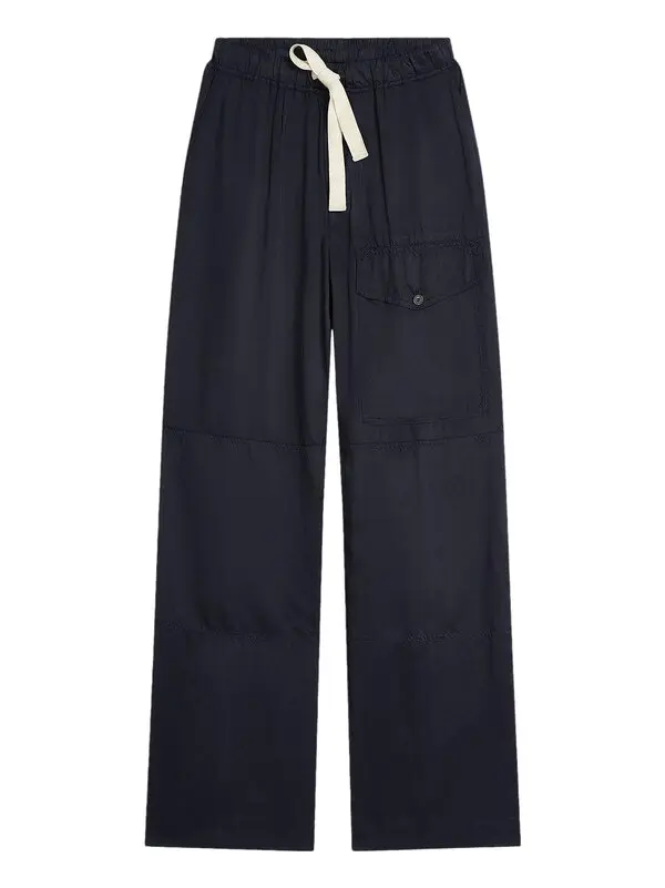 Dries Van Noten Loose Fit High-waisted Cargo Pants - Blue