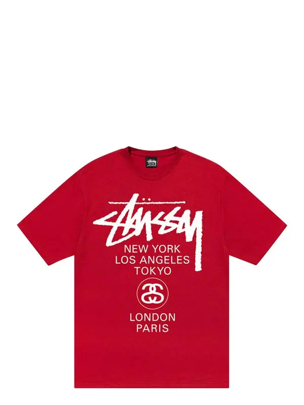 StÜssy World Tour Tee - Red
