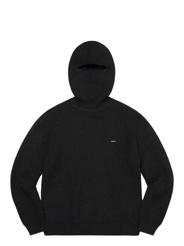 Supreme Small Box Balaclava/turtleneck Stripe Sweater - Black