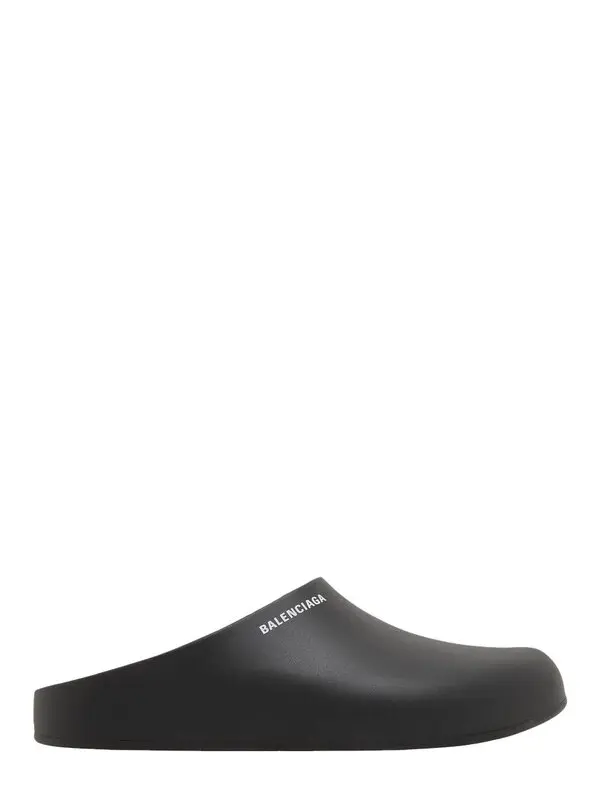 Balenciaga Pool Closed Slides - Black