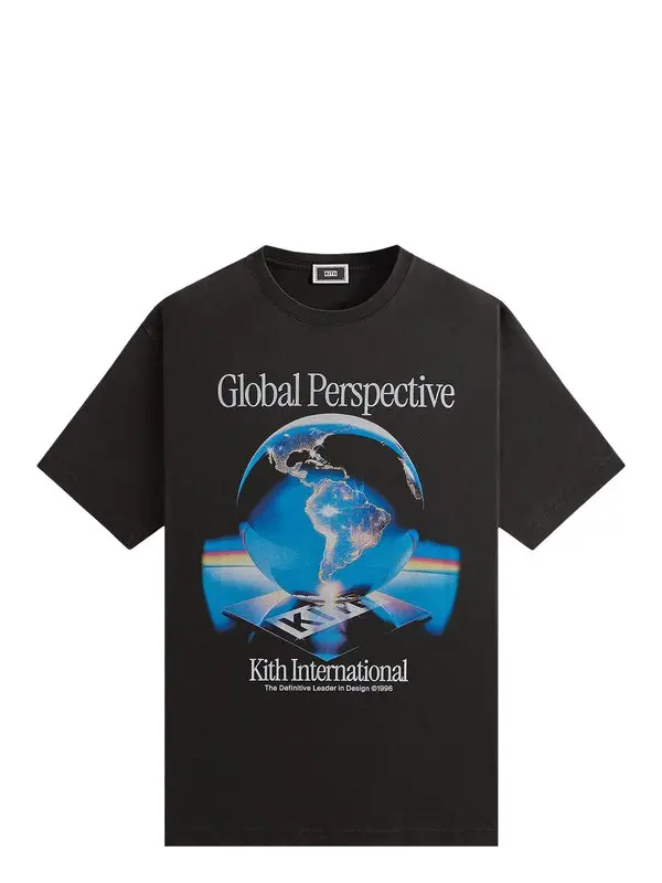Kith Global Perspective Vintage T-shirt - Black