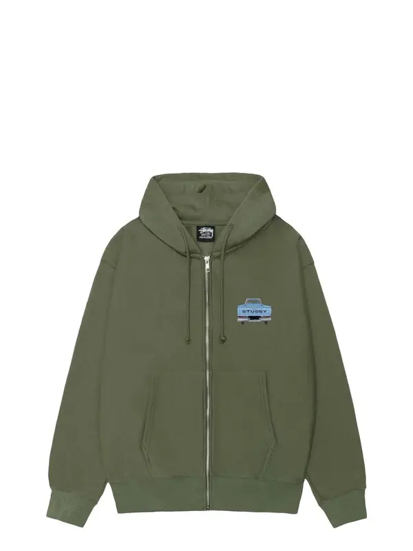 StÜssy Pickup Zip Hoodie - Green