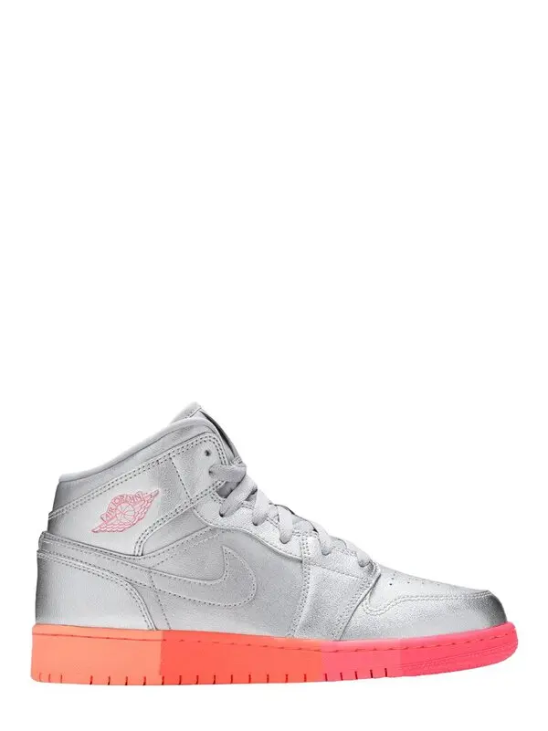 JORDAN 1 Mid Gs Sneakers - Silver