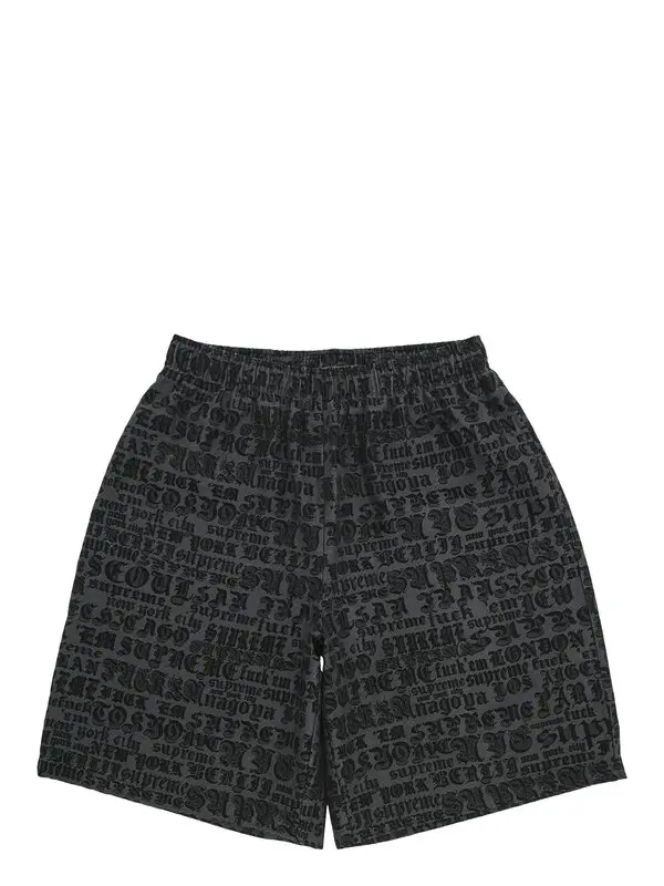 Supreme Jacquard City Shorts - Black