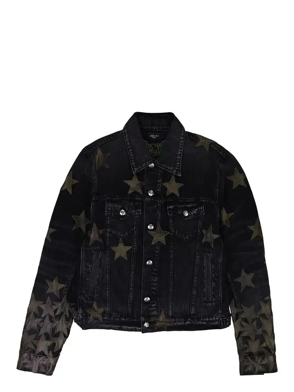 Amiri Chemist Trucker Denim Jacket - Black