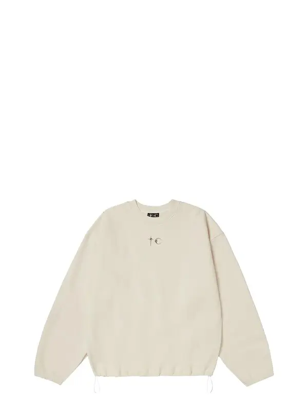 THUG CLUB Color Emblem Sweatshirt - Cream