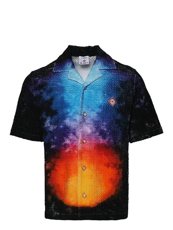 Casablanca Gradient Towelling Shirt - Multicolor