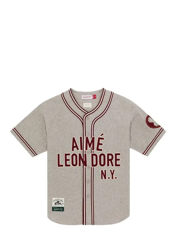 Aimé Leon Dore X Mitchell & Ness Team Baseball Jersey - Grey