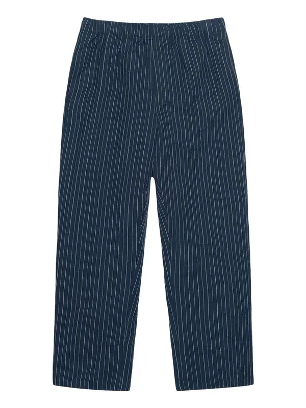 StÜssy Wrinkled Stripe Beach Pant - Blue