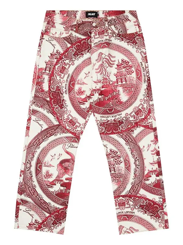 PALACE Printed Trousers - Red