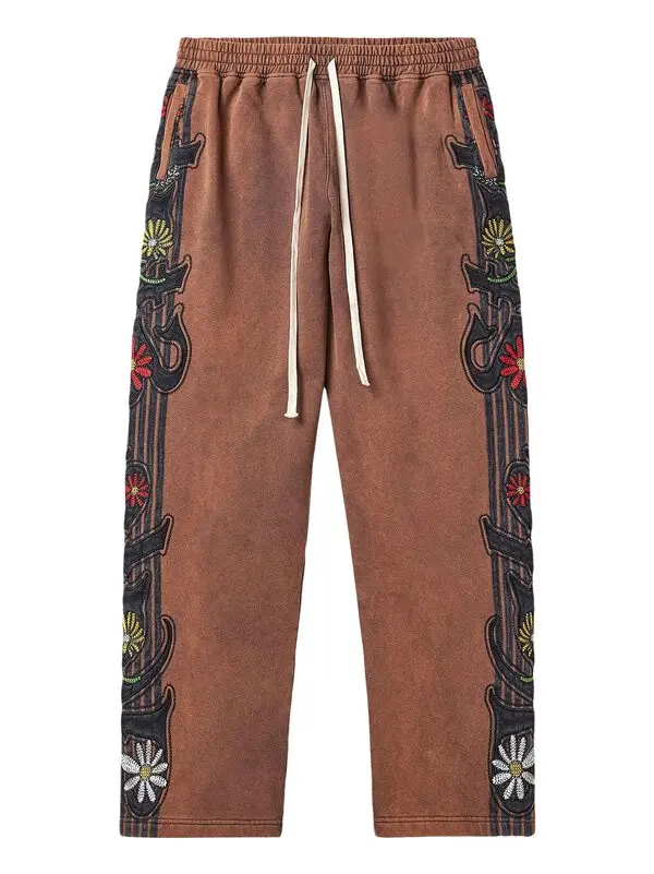 VALE FOREVER Harmony Garden Track Pants - Brown