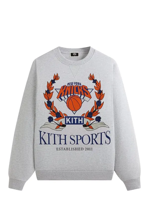 Kith For The New York Knicks Laurel Vintage Nelson Crewneck - Grey