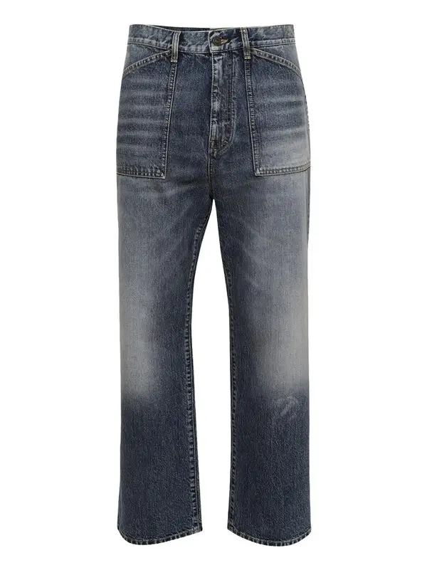 Givenchy Large Fit Denim Pants - Blue