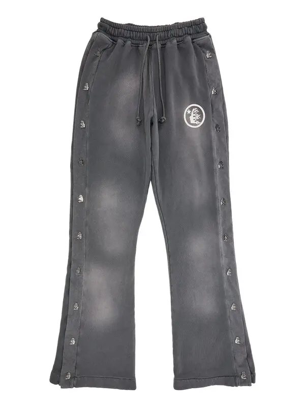 HELLSTAR Mirror Face Sweatpants - Grey