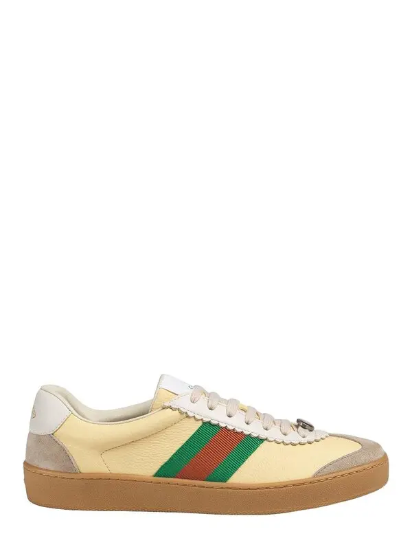 Gucci G74 Web Low Sneakers - Yellow