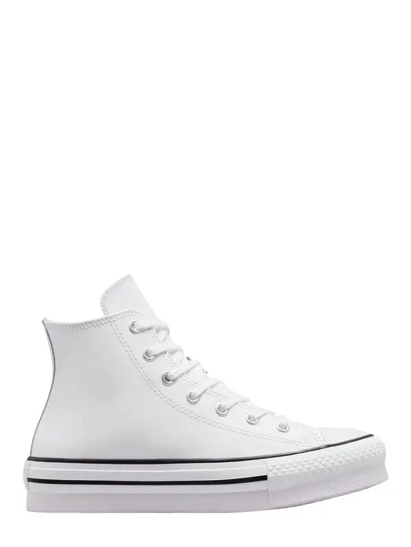 CONVERSE Chuck Taylor All Star Lift Platform Leather High Sneakers - White