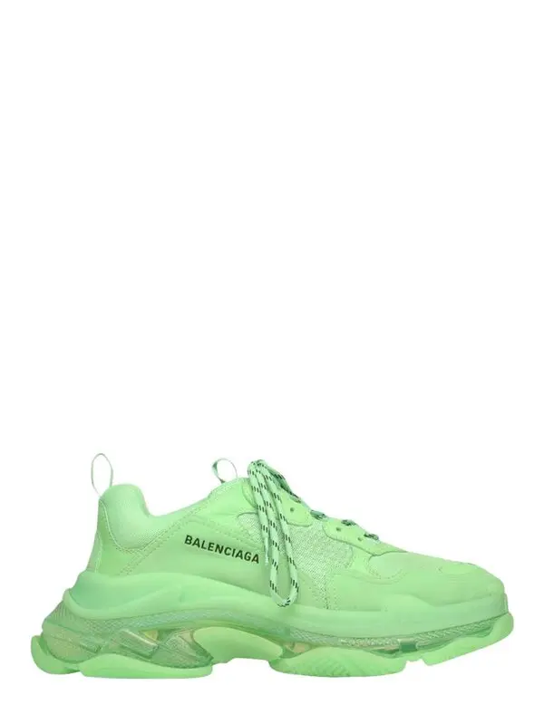 Balenciaga Triple S Sneaker With Clear Sole - Green