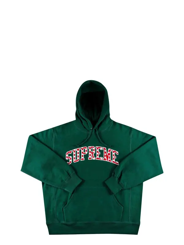 Supreme Hearts Arc Hooded Sweatshirt - Green