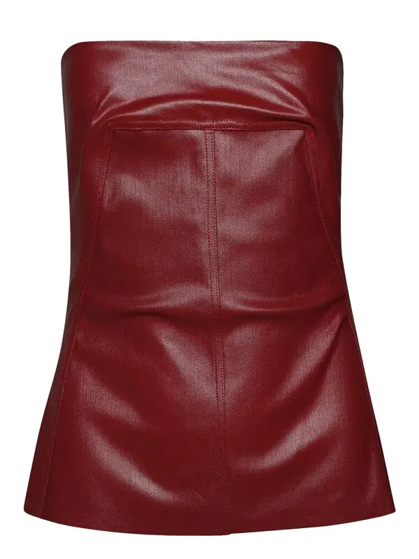 Rick Owens Bustier Top - Red